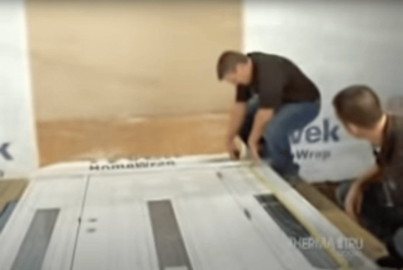 How to install a door on a new construction project.
