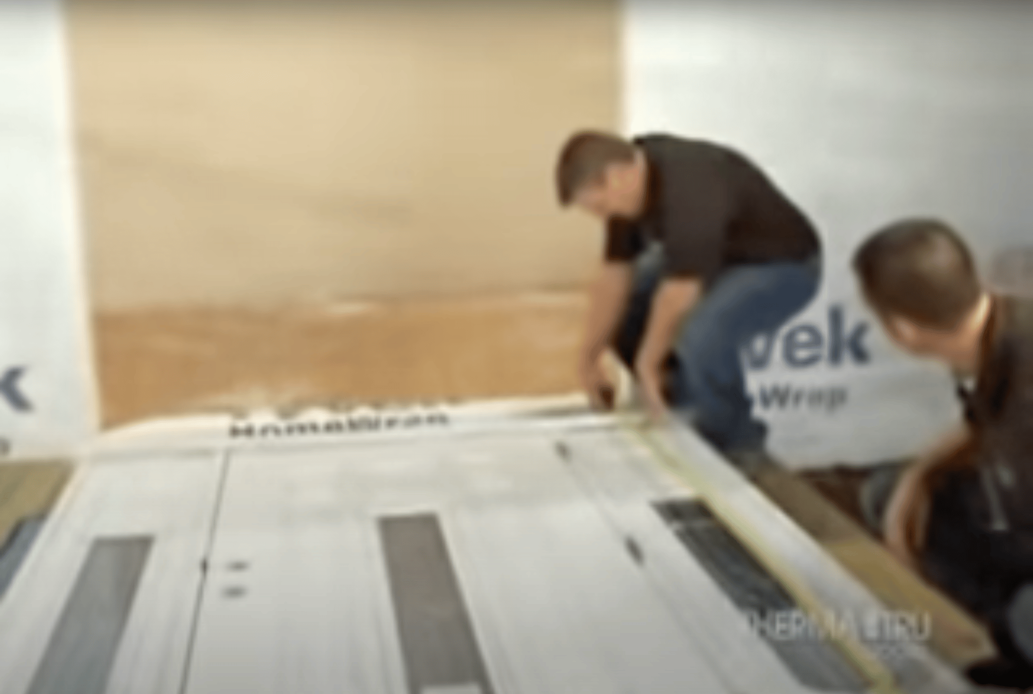 How to install a door on a new construction project.
