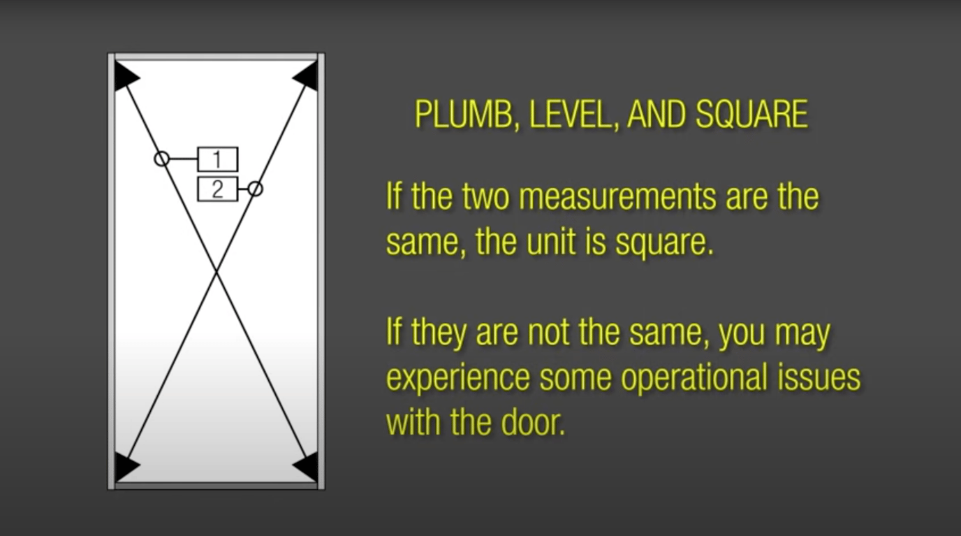 How to determine plumb, level, and square.
