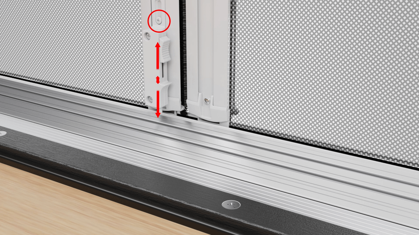 How to install a retractable screen door in a french doorway.