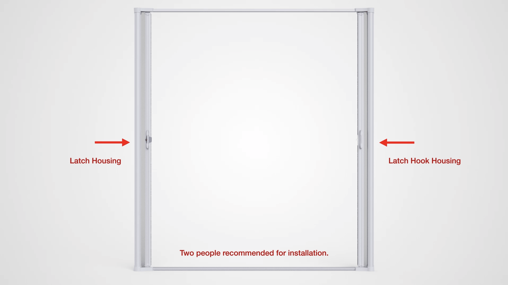 How to install a retractable screen door in a french doorway.