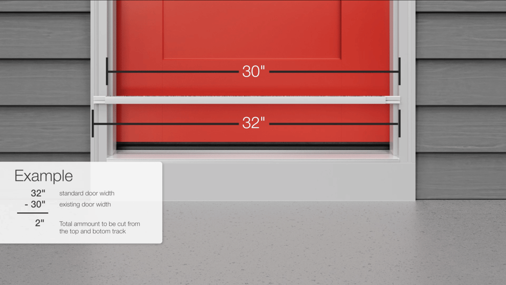 How to install a retractable screen door in a single doorway.