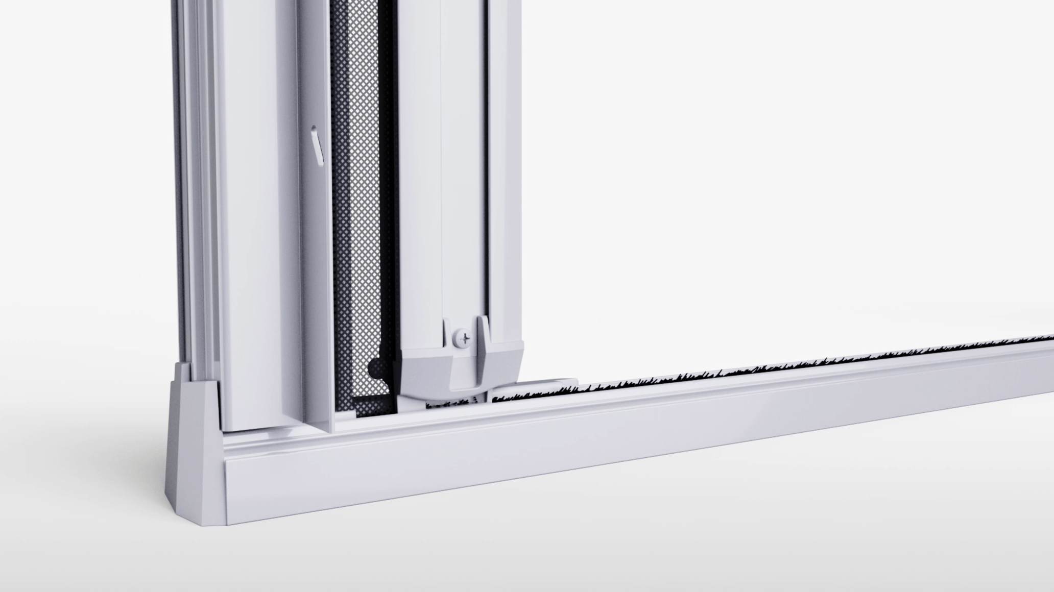How to install a retractable screen door in a single doorway.